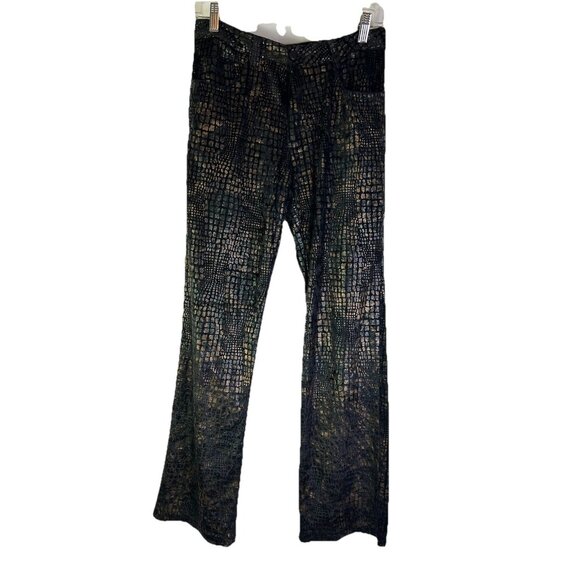 Vintage | Pants & Jumpsuits | Vintage Y2k Metallic Brocade Snake Pants ...